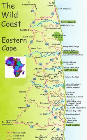 Map of the Wild Coast | WILD COAST